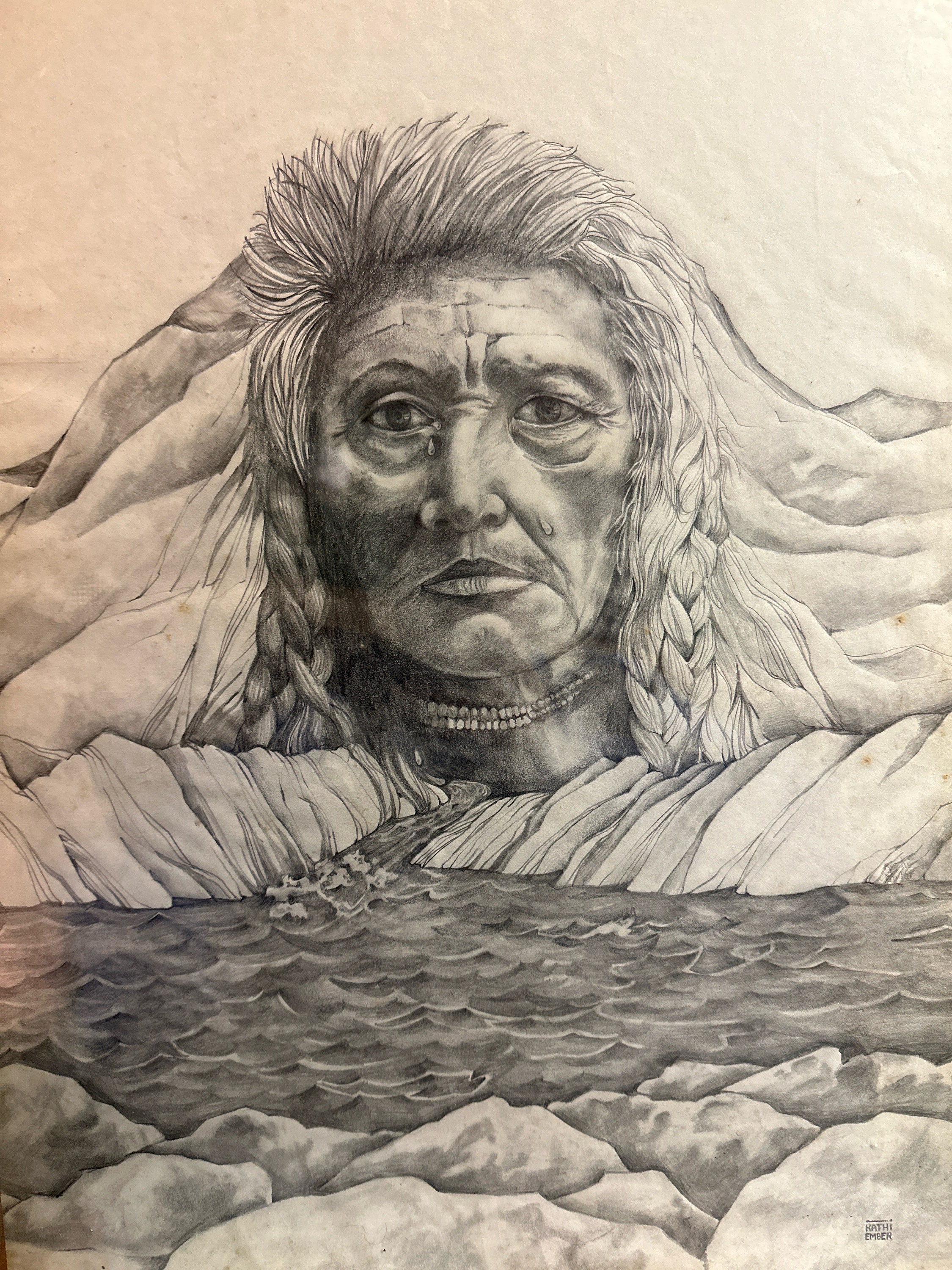 Beautiful Original Pencil Drawing by Illustrator Kathi Ember - Etsy