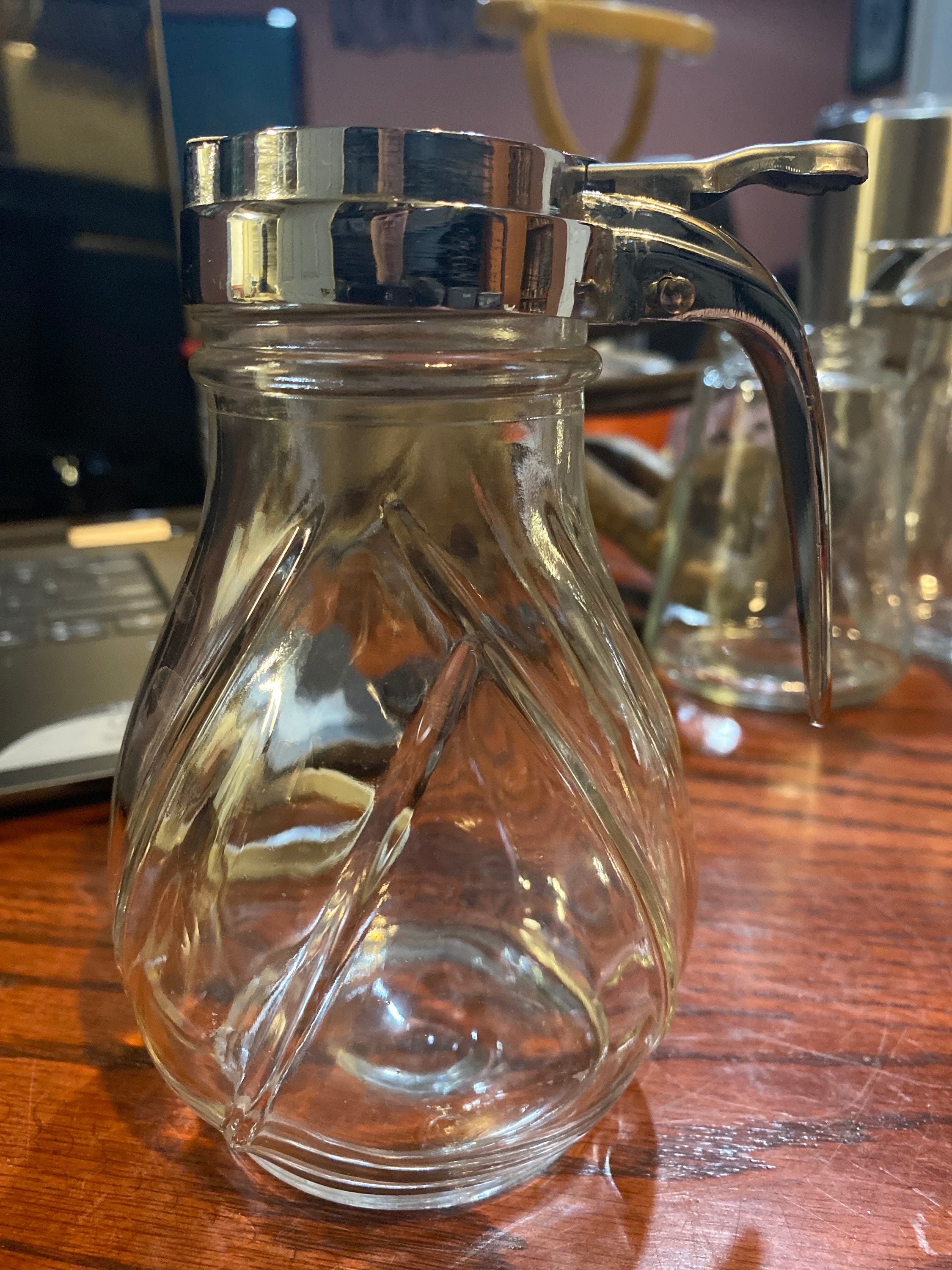 Glass Syrup Dispenser - Etsy