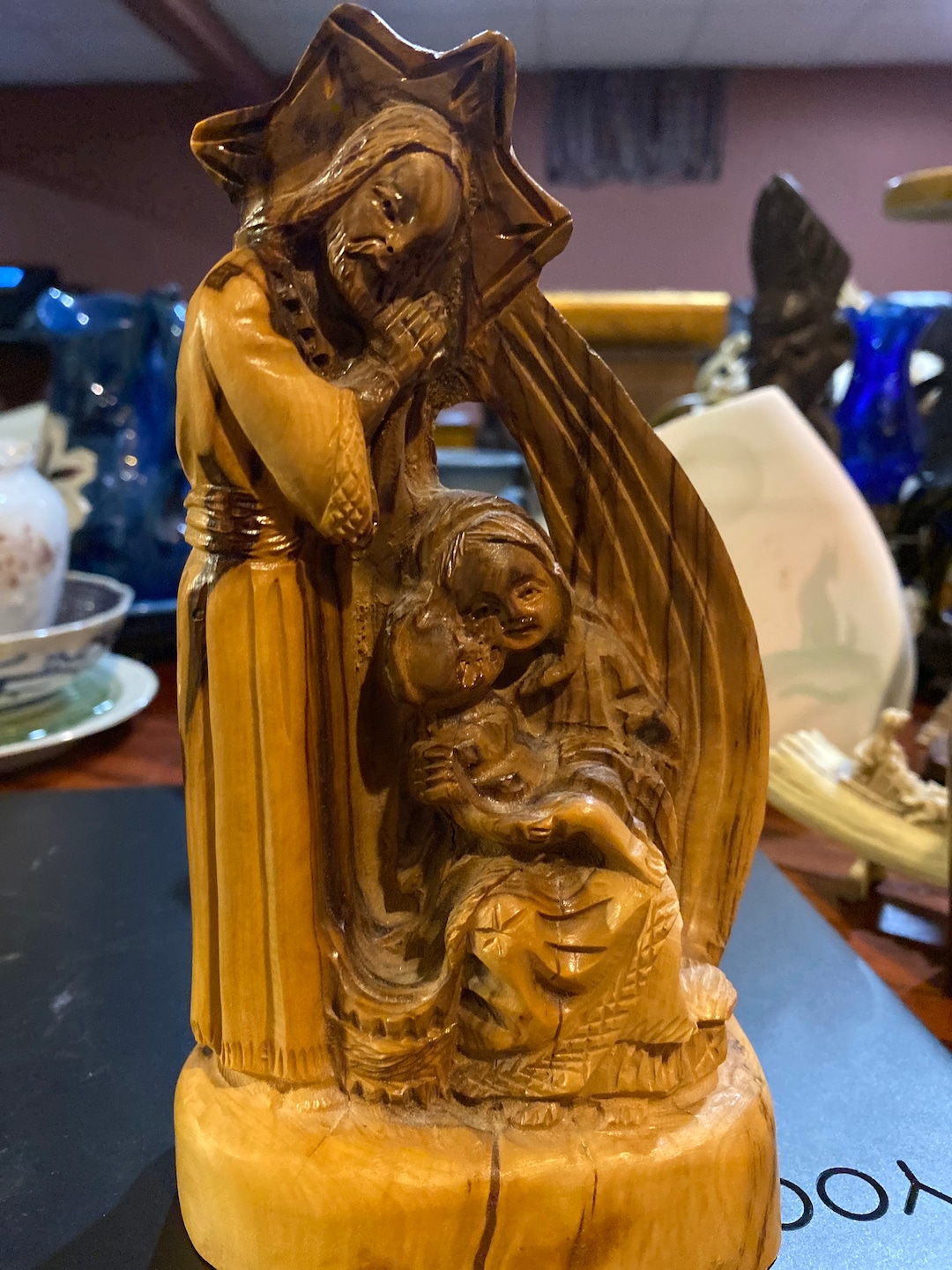 Carved Wood Nativity Scene - Etsy