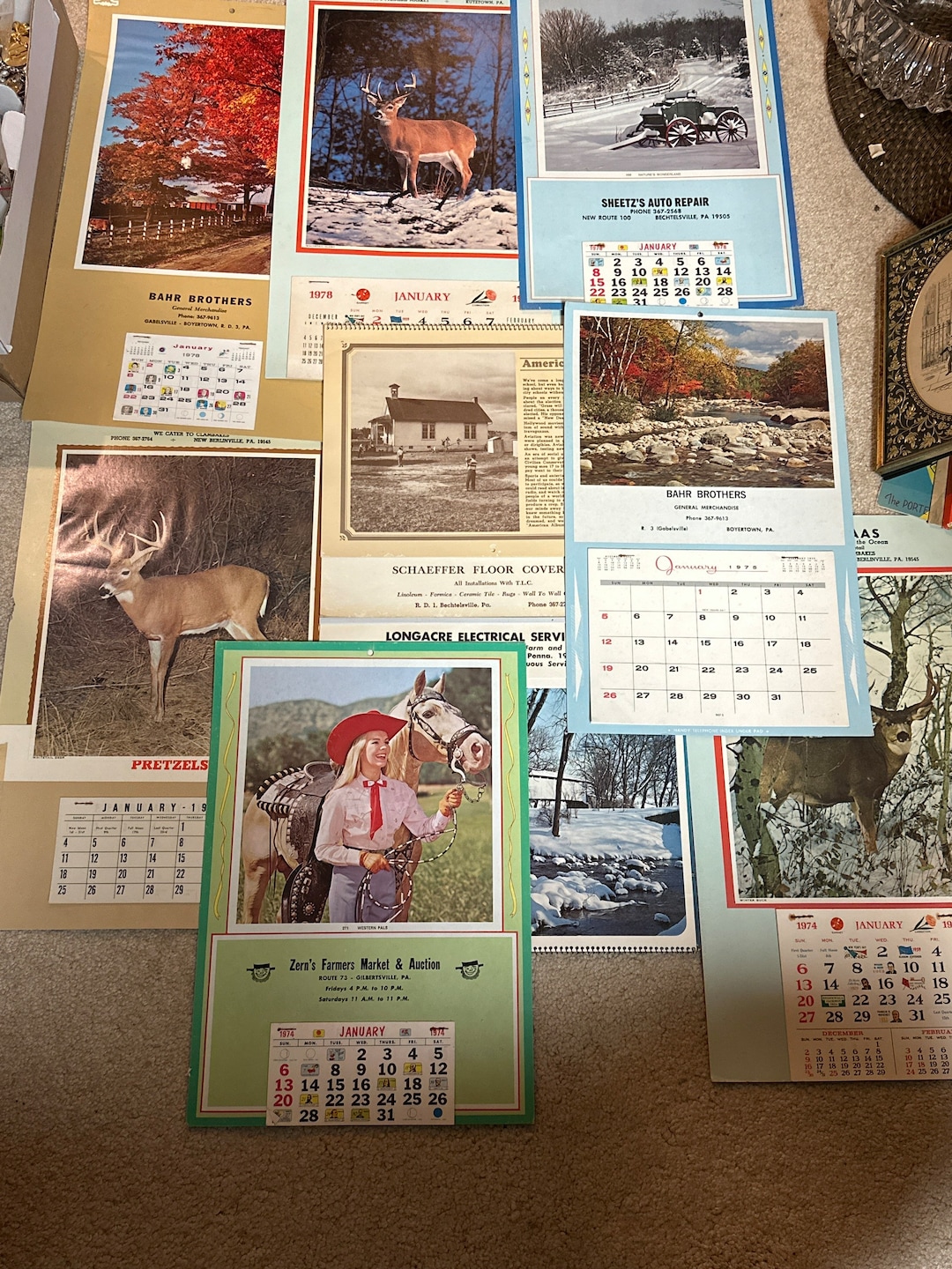 Collection of Advertising Calendars From the 1970’s - Etsy