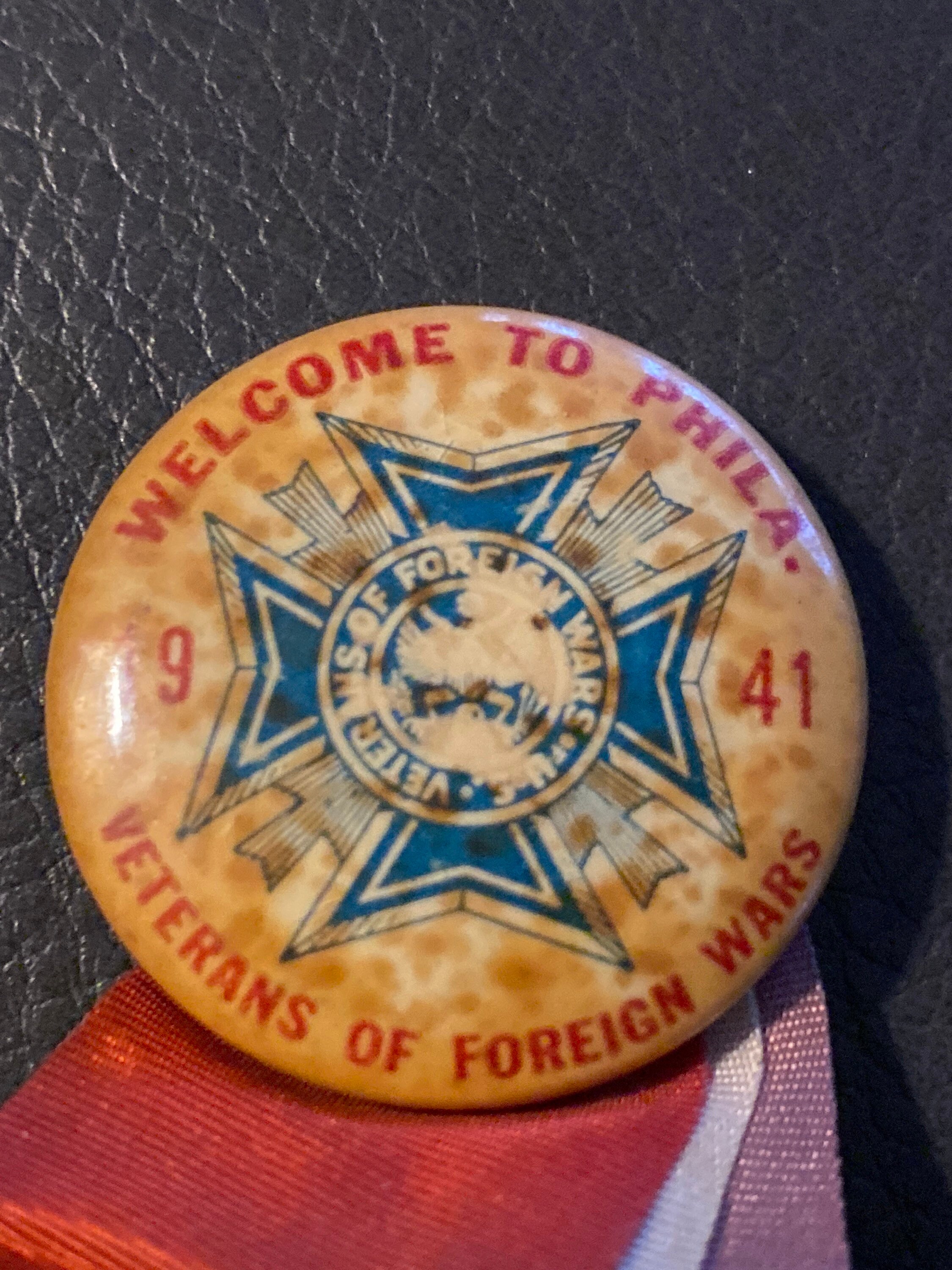 Rare 1941 Pin Welcome to Philadelphia - Etsy