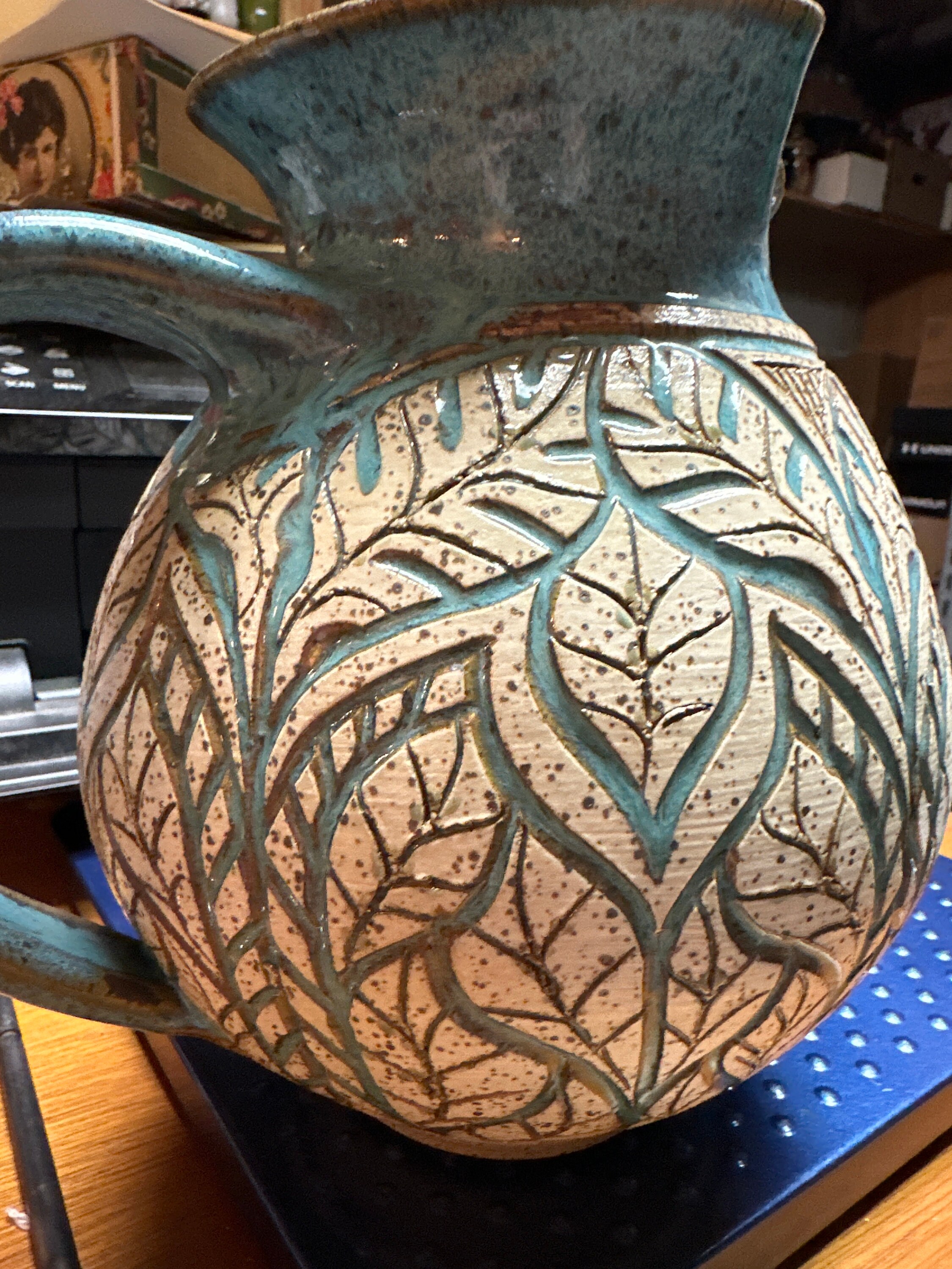 Gorgeous Susan Brown Freeman Pottery Pitcher - Etsy