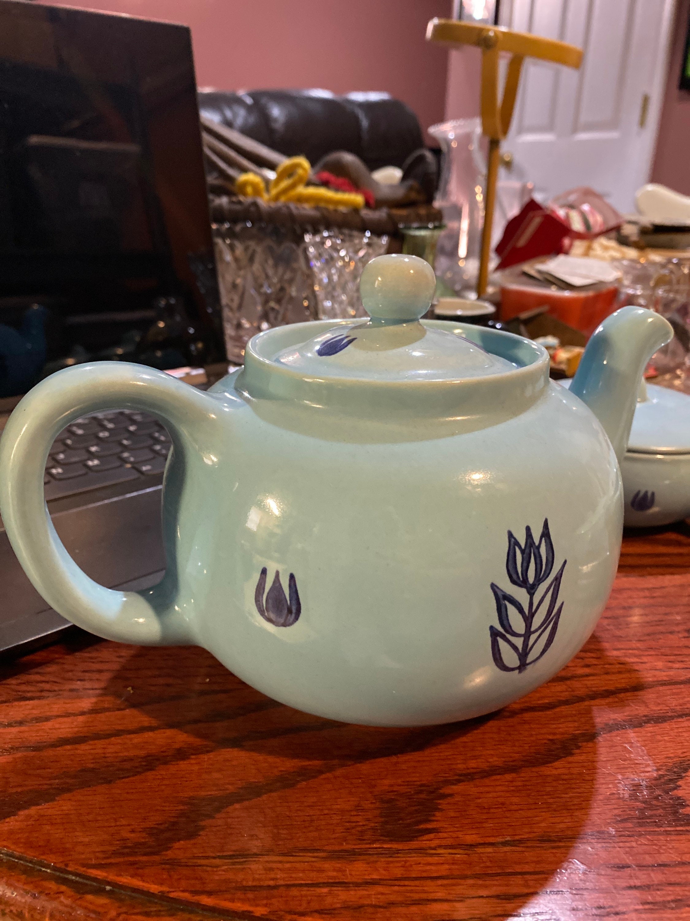 Vintage Cronin Pottery Tulip Teapot - Etsy