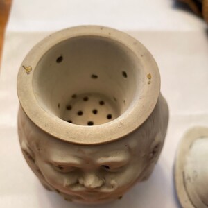 Antique Bisque Porcelain Pounce Pot - Etsy