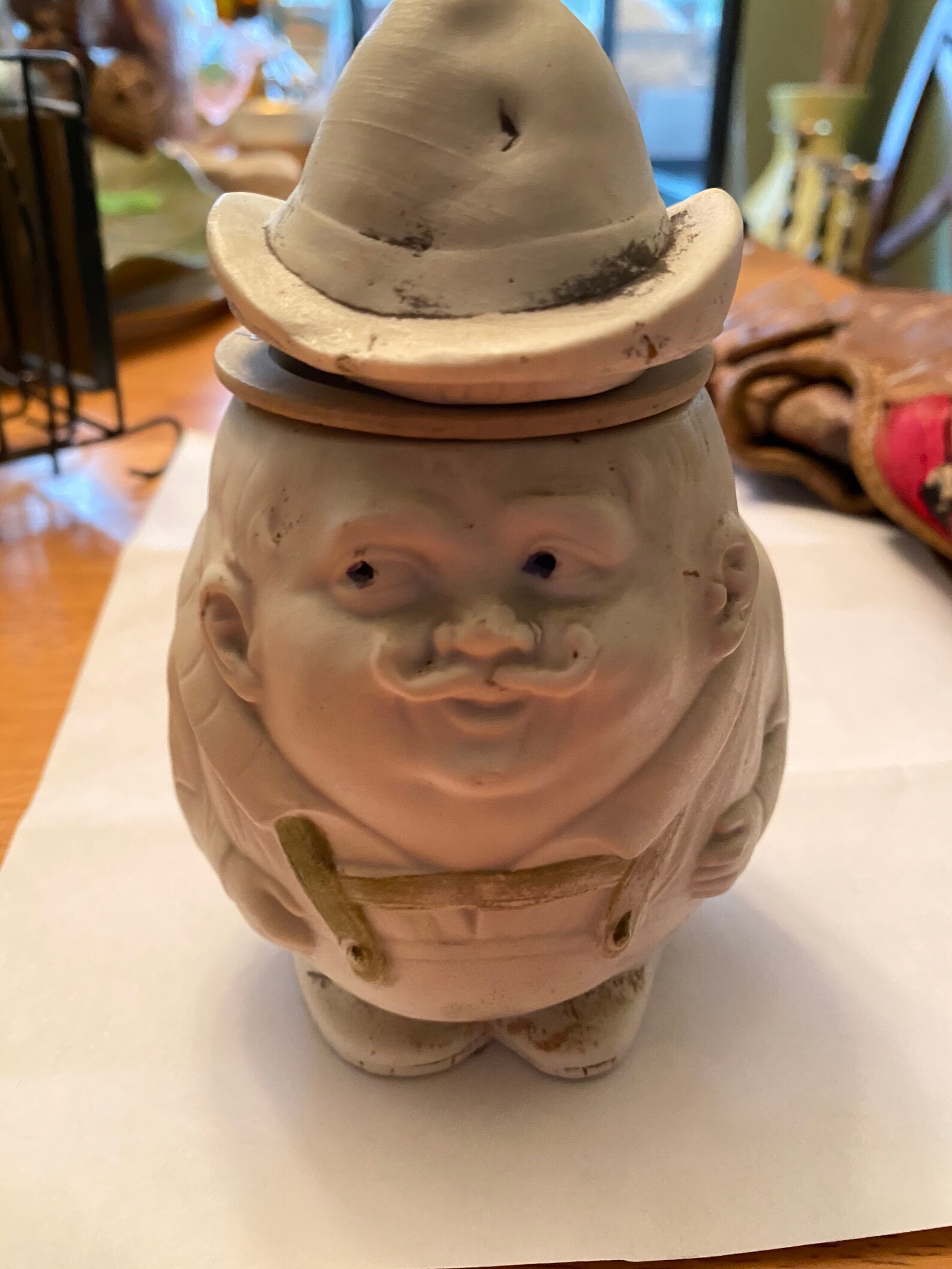 Antique Bisque Porcelain Pounce Pot - Etsy