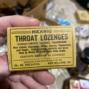 Mearig Throat Lozenges Box - Etsy