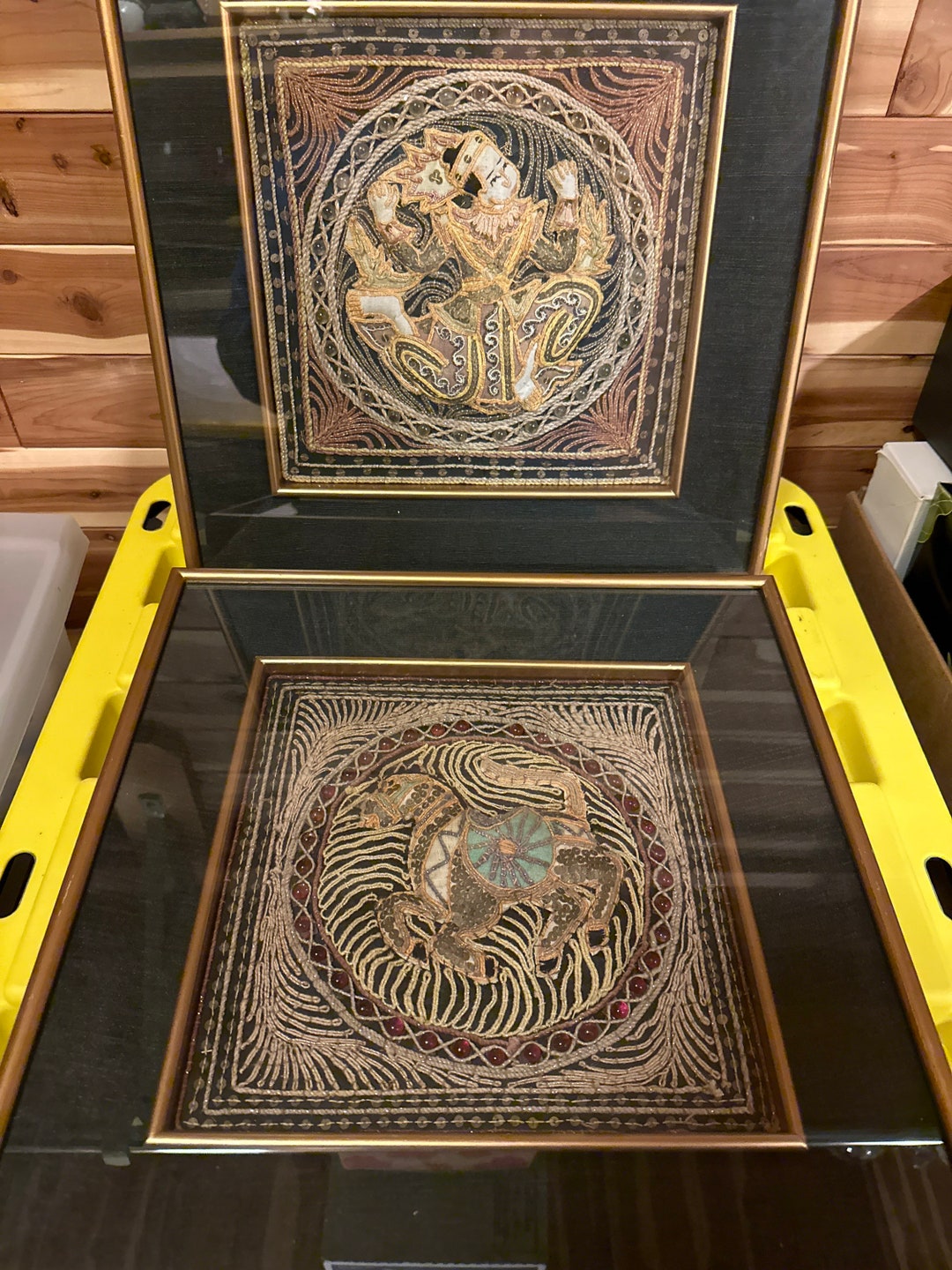 2 Pieces of Gorgeous Burmese Kalaga Embroidery - Etsy