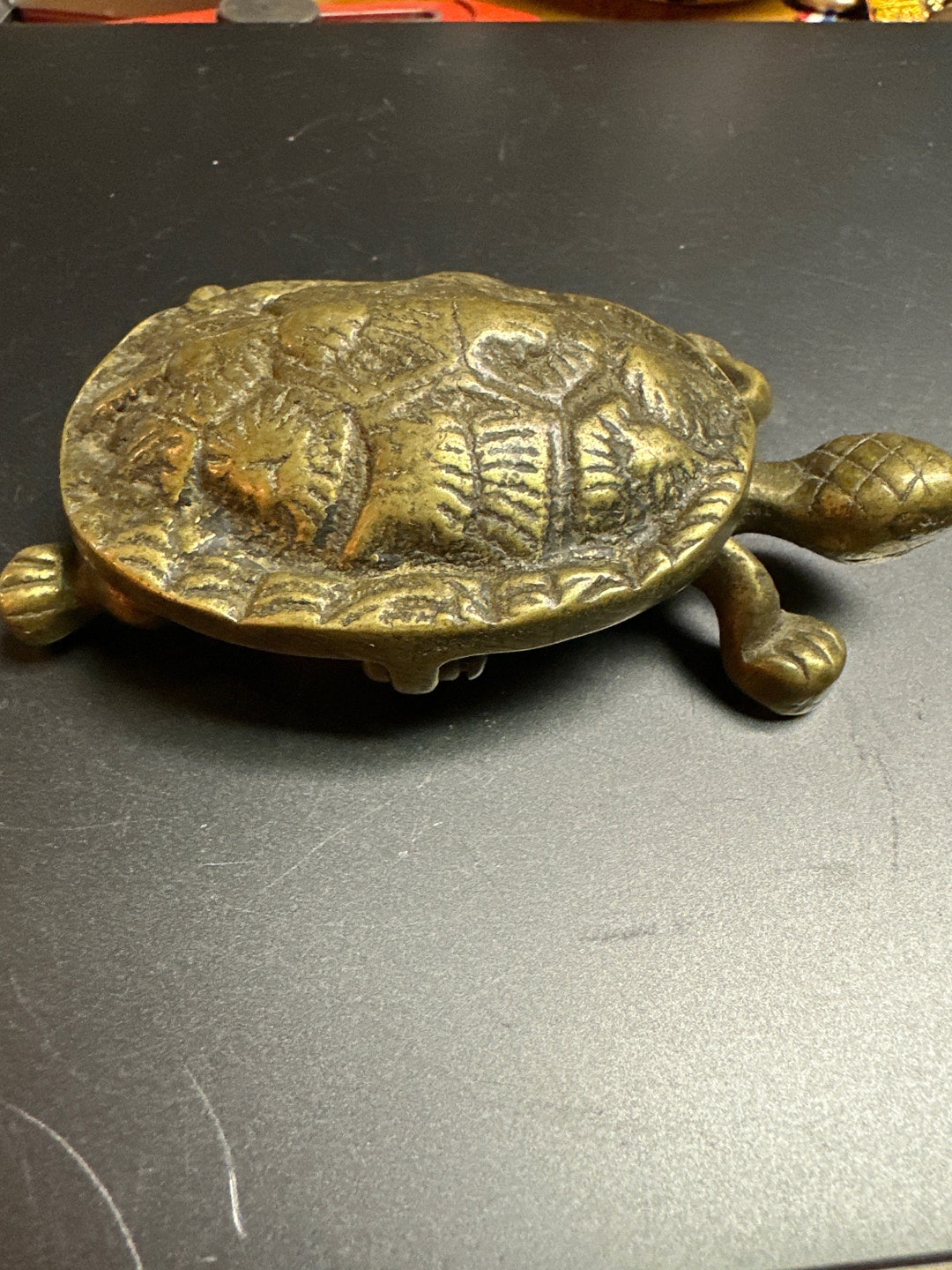 Brass Turtle Hinged Trinket Box - Etsy