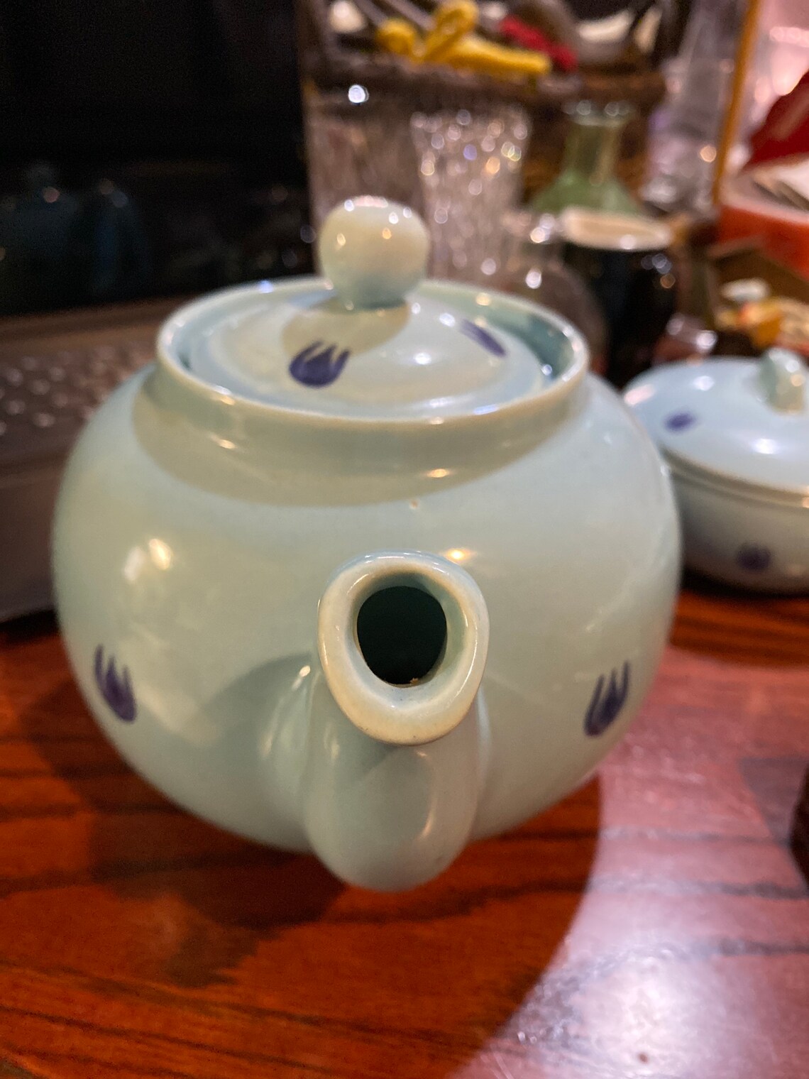 Vintage Cronin Pottery Tulip Teapot - Etsy