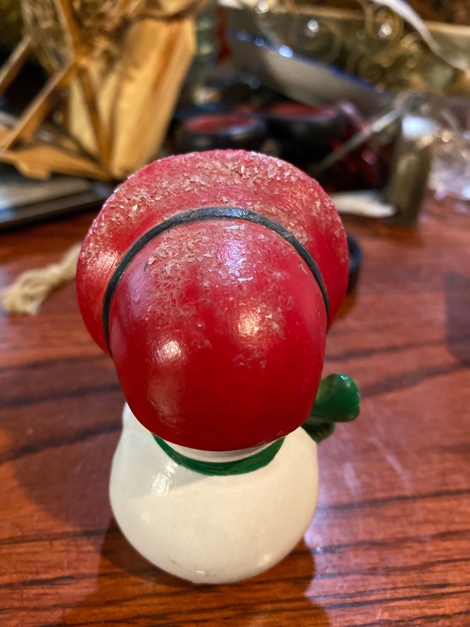 Adorable Hand Painted Ceramic Snowman - Etsy