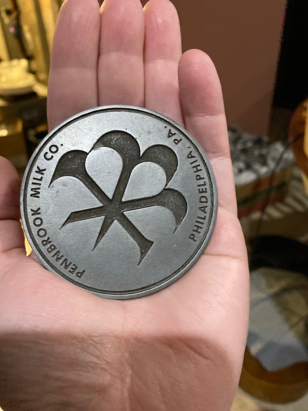 Vintage Pennbrook Milk Co Metal Paperweight? - Etsy