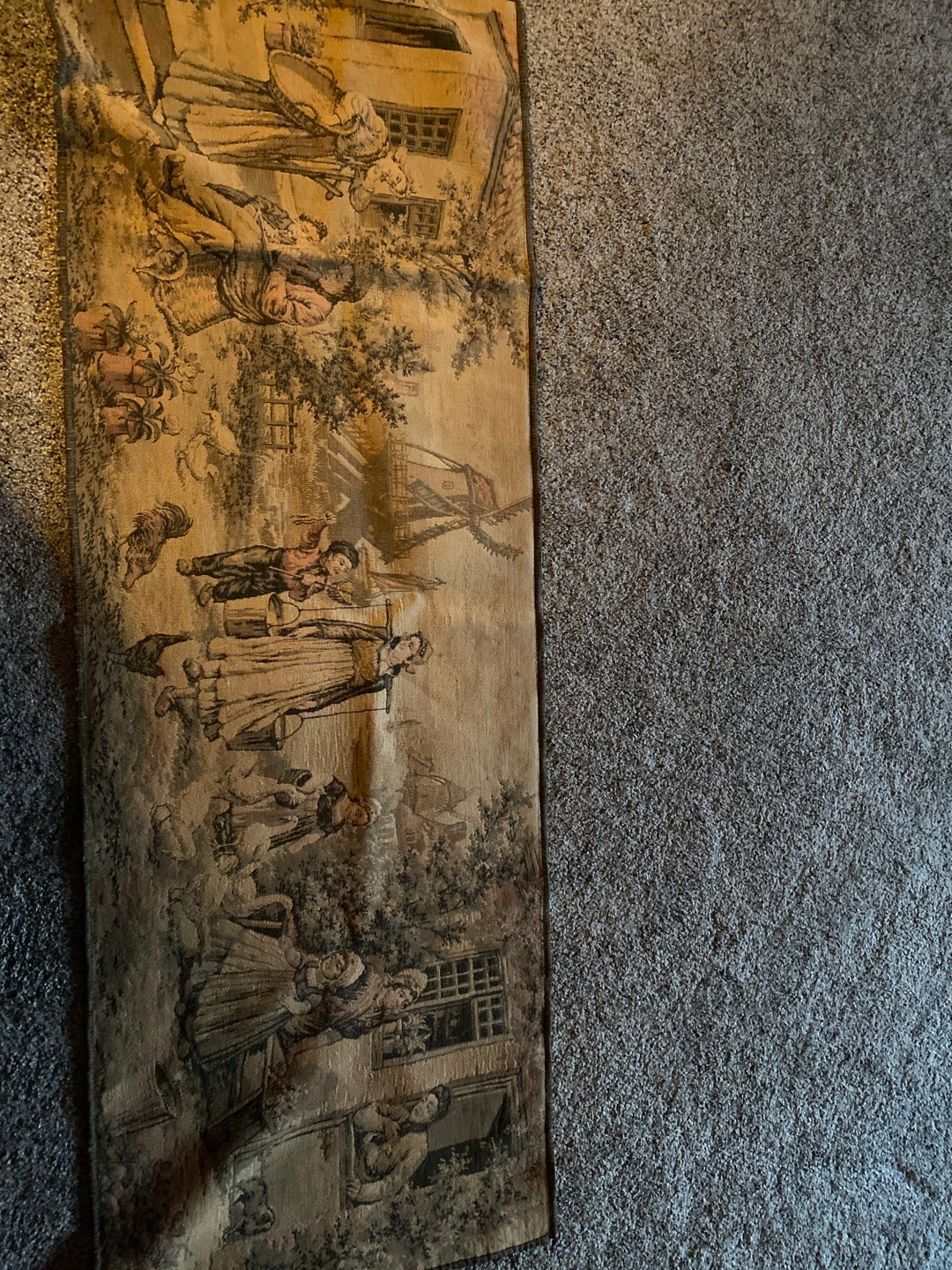 Vintage Wall Hanging With Dutch Scene - Etsy