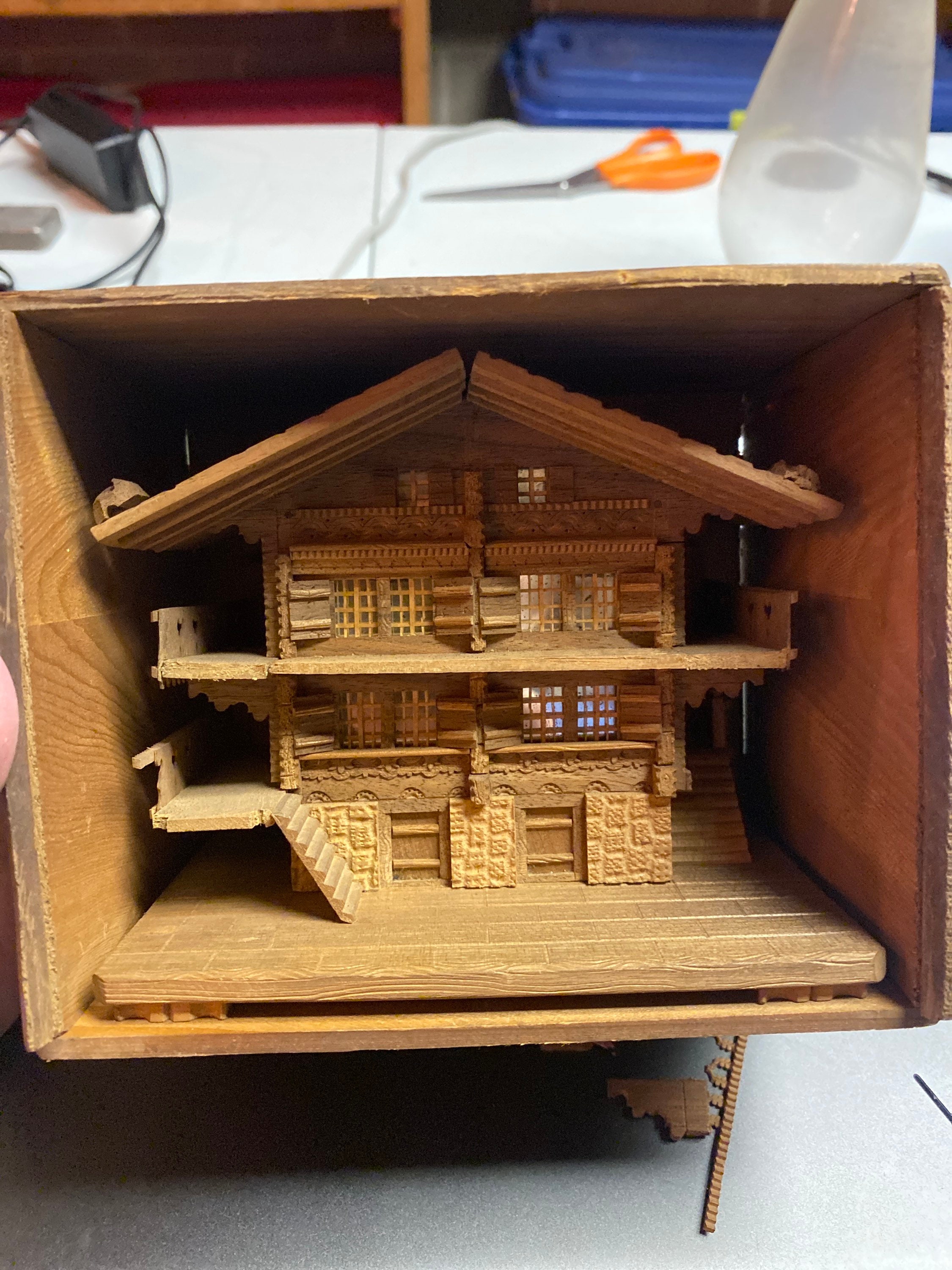 Handcrafted Miniature Wood House - Etsy UK