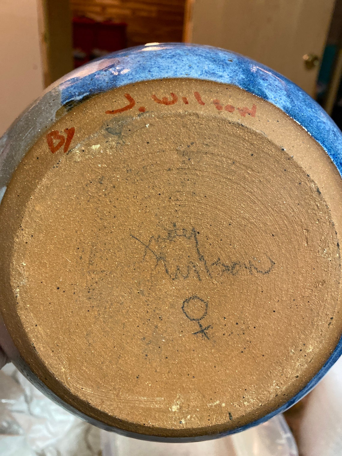 Studio Art Pottery Bowl by Judy Wilson - Etsy