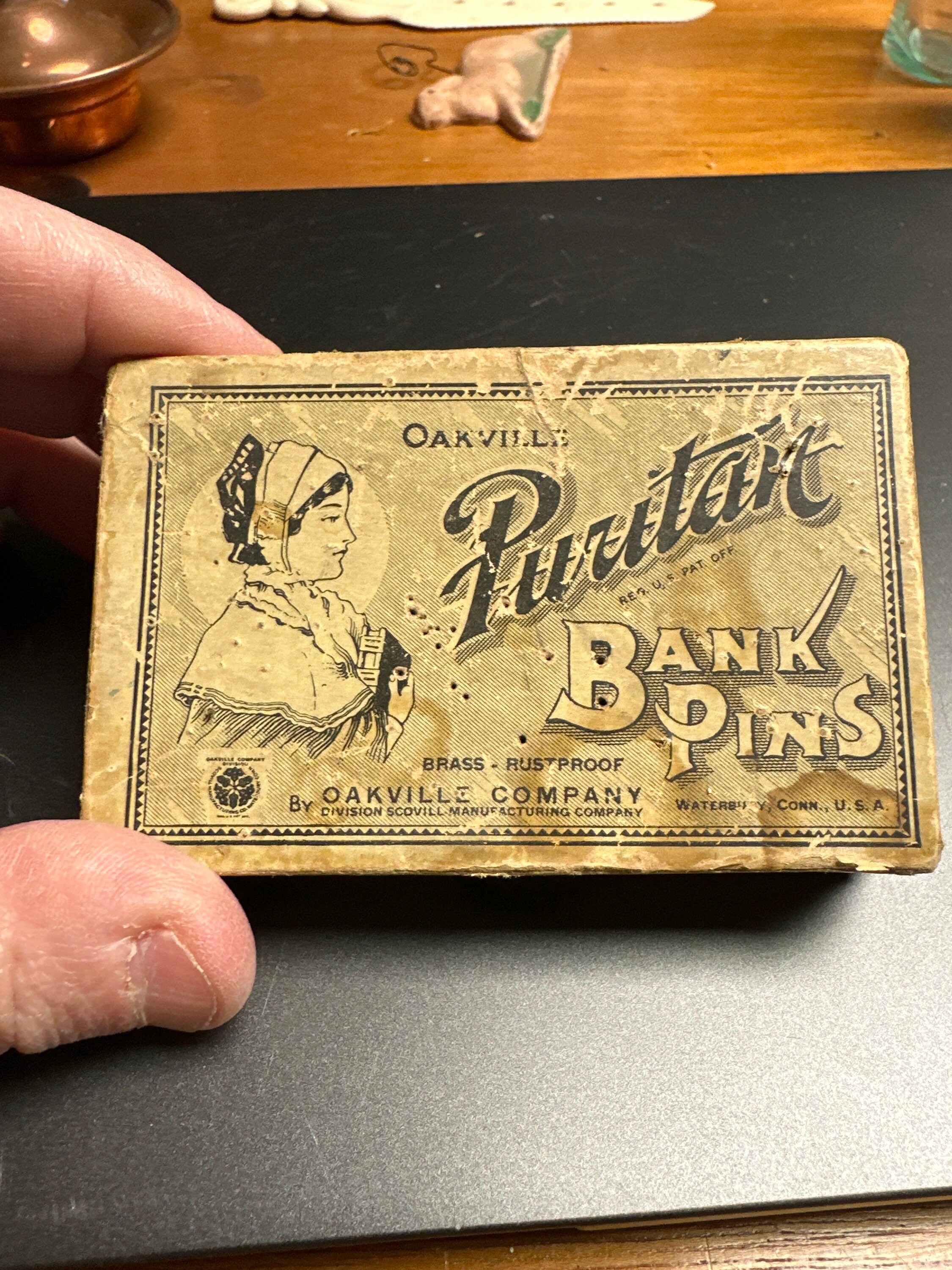 Full Box of Puritan Bank Pins - Etsy