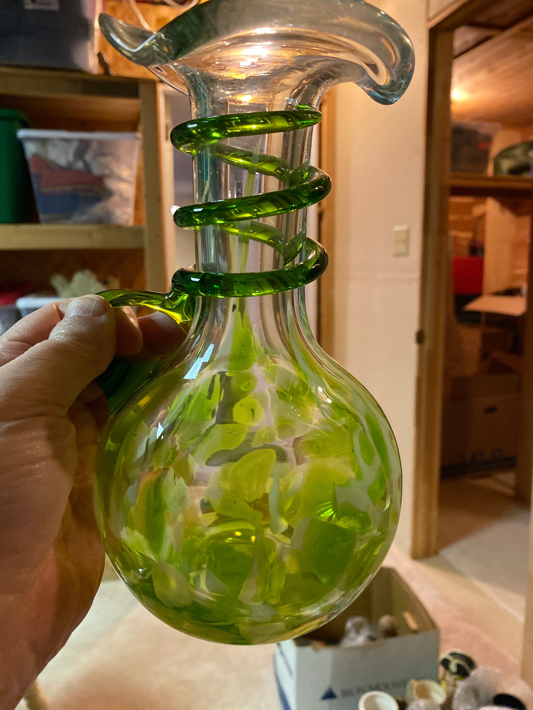 Art Glass Pitcher - Etsy