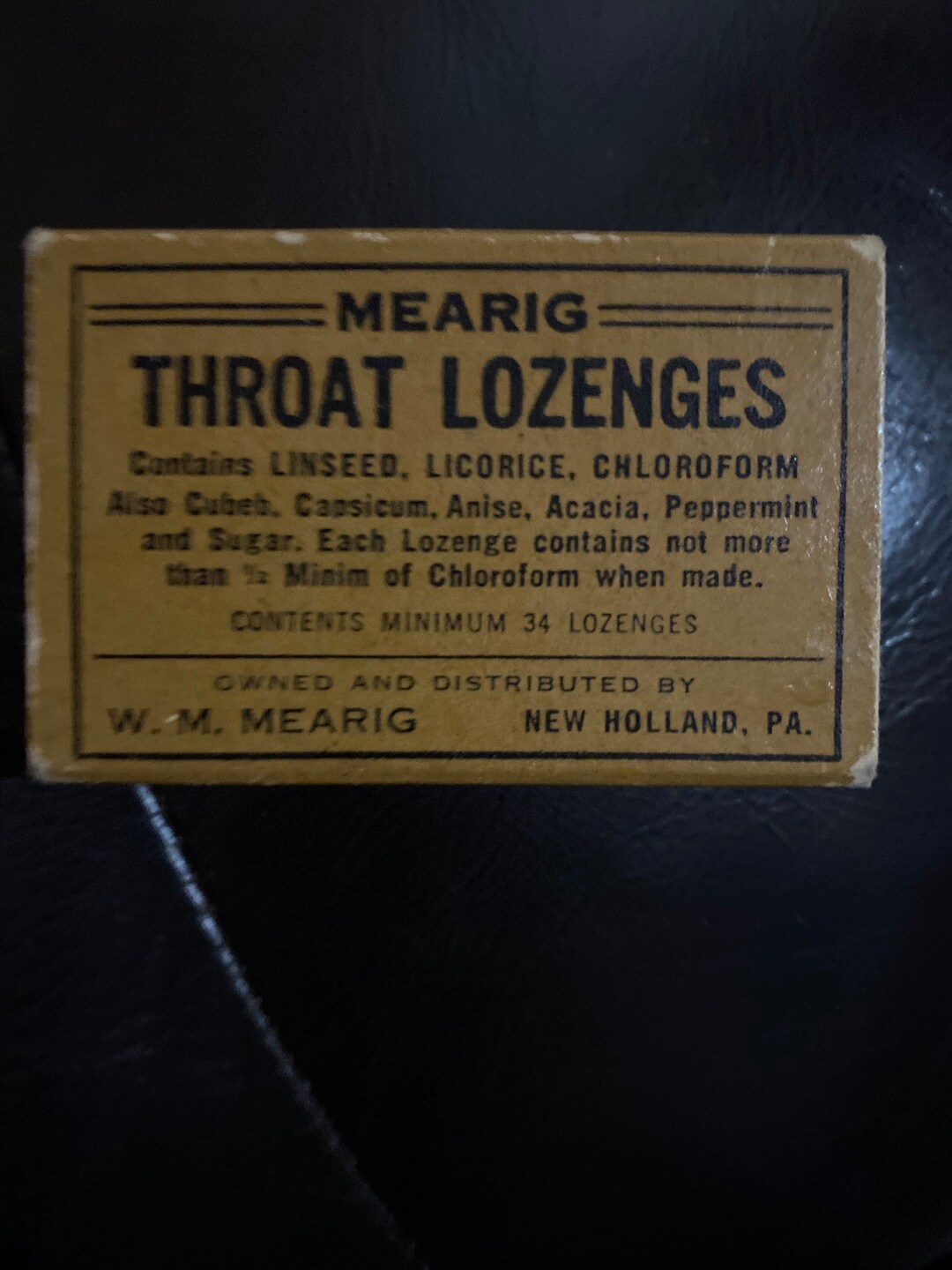 Mearig Throat Lozenges Box - Etsy