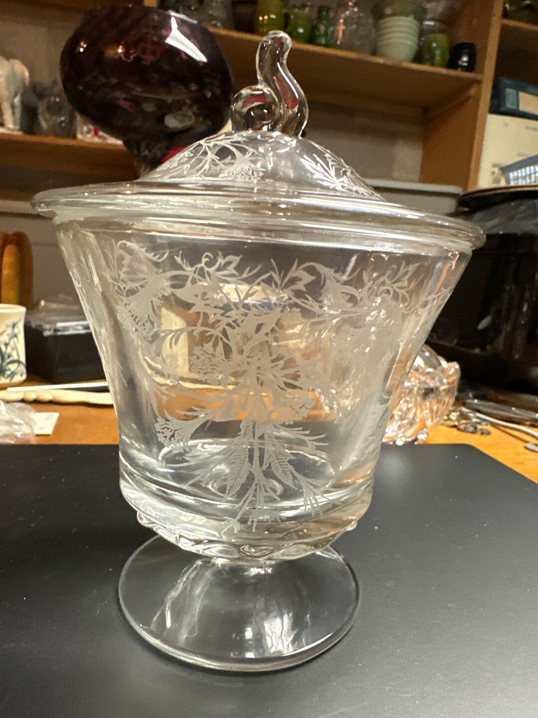 Fostoria Footed Compote Heather Pattern - Etsy