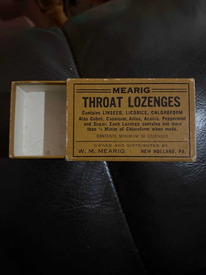 Mearig Throat Lozenges Box | Etsy