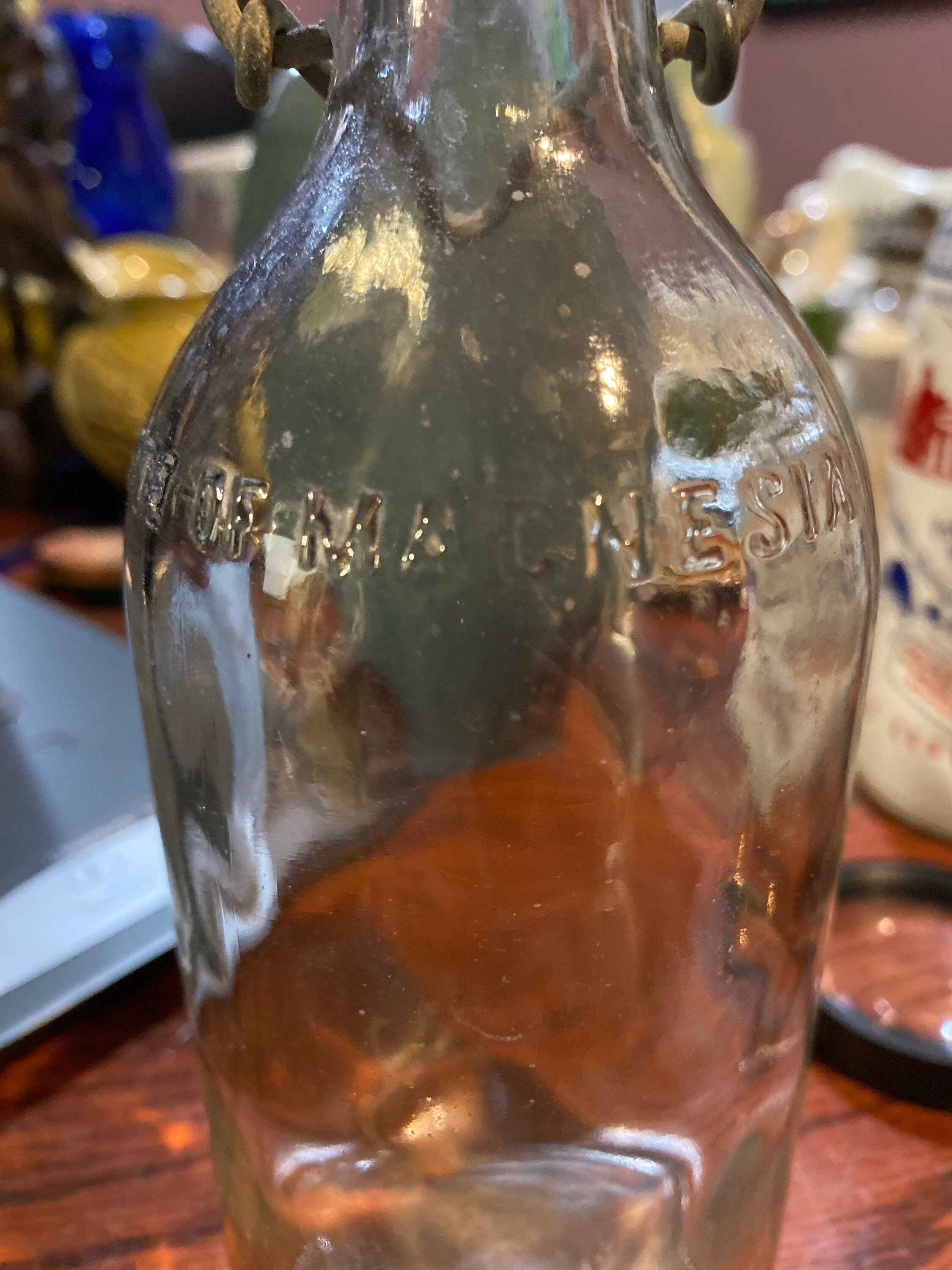 Antique Citrate of Magnesia Glass Bottle - Etsy
