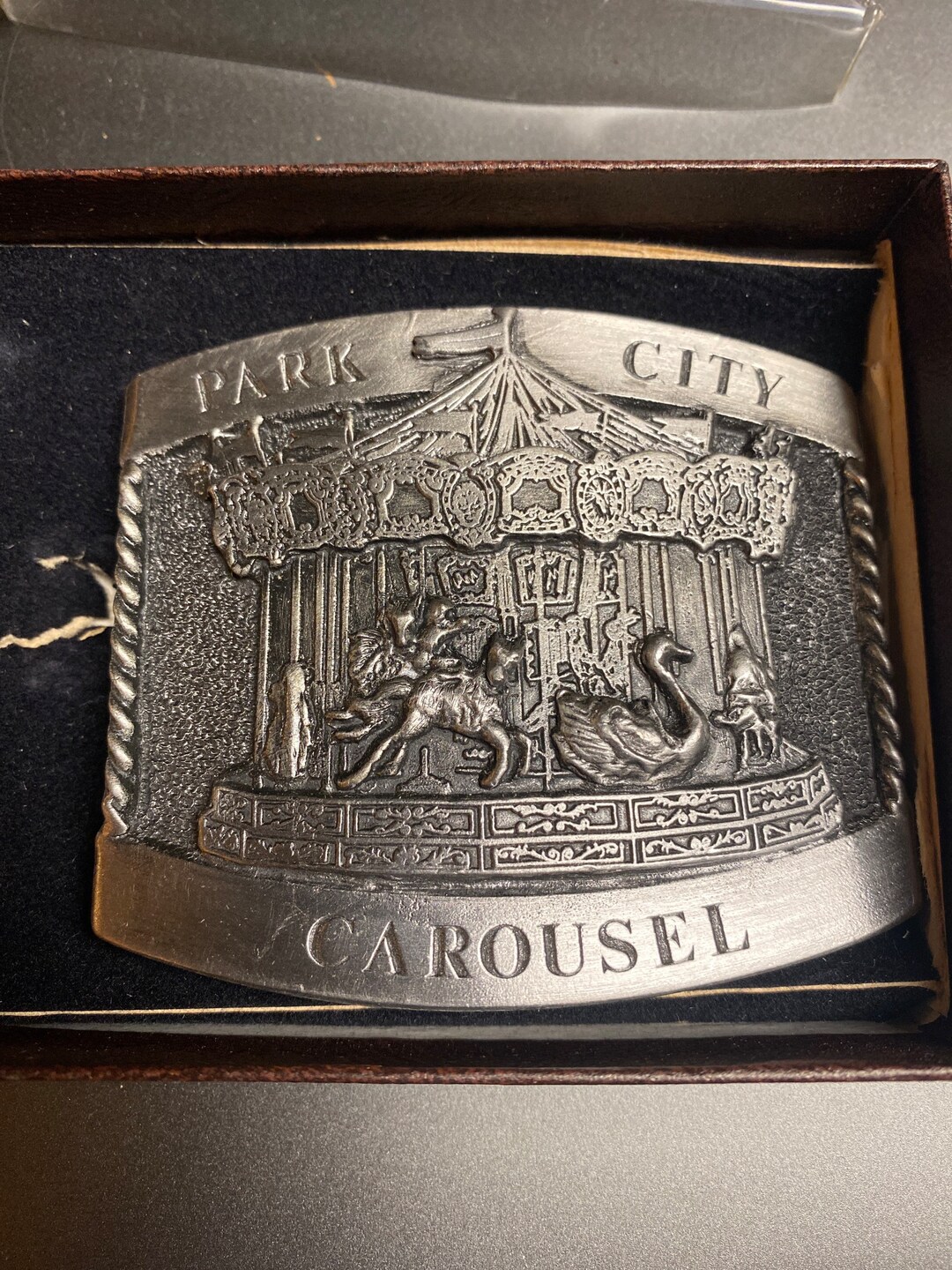 Michael Ricker Park City Carousel Belt Buckle - Etsy