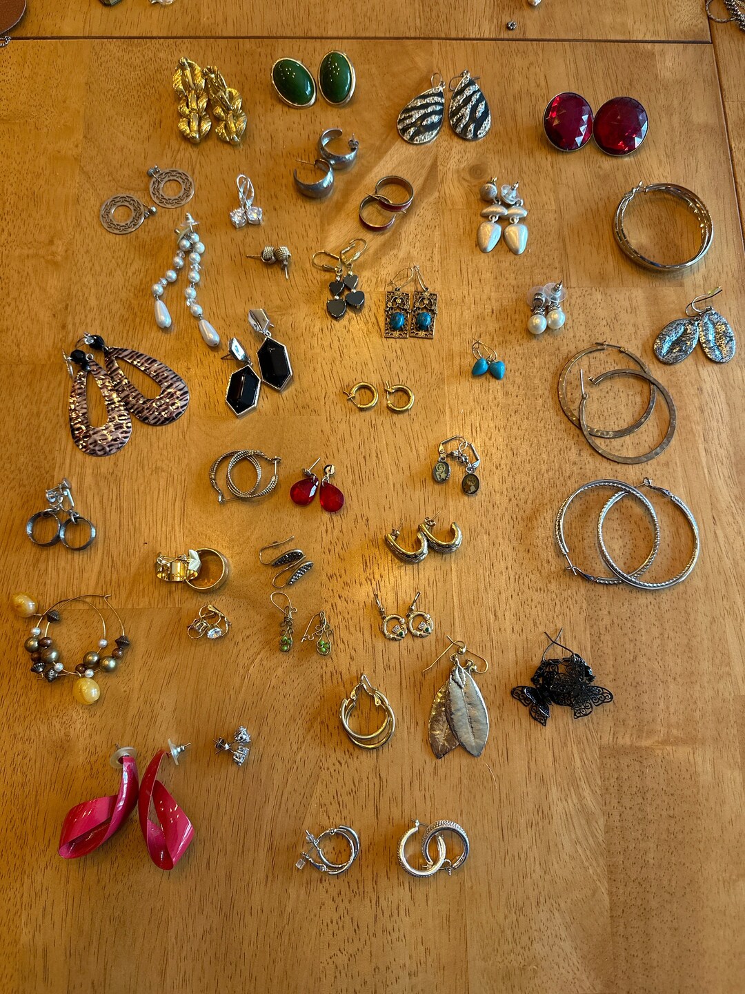 Great Collection of Vintage Pierced Earrings - Etsy