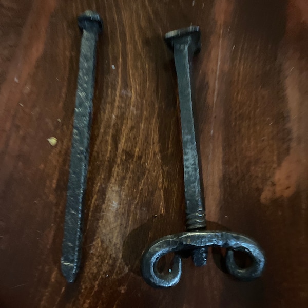 Antique Hand Forged Spikes - Etsy