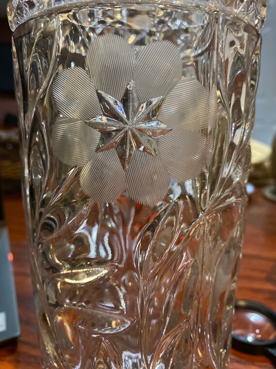 Etched Lead Crystal Vases