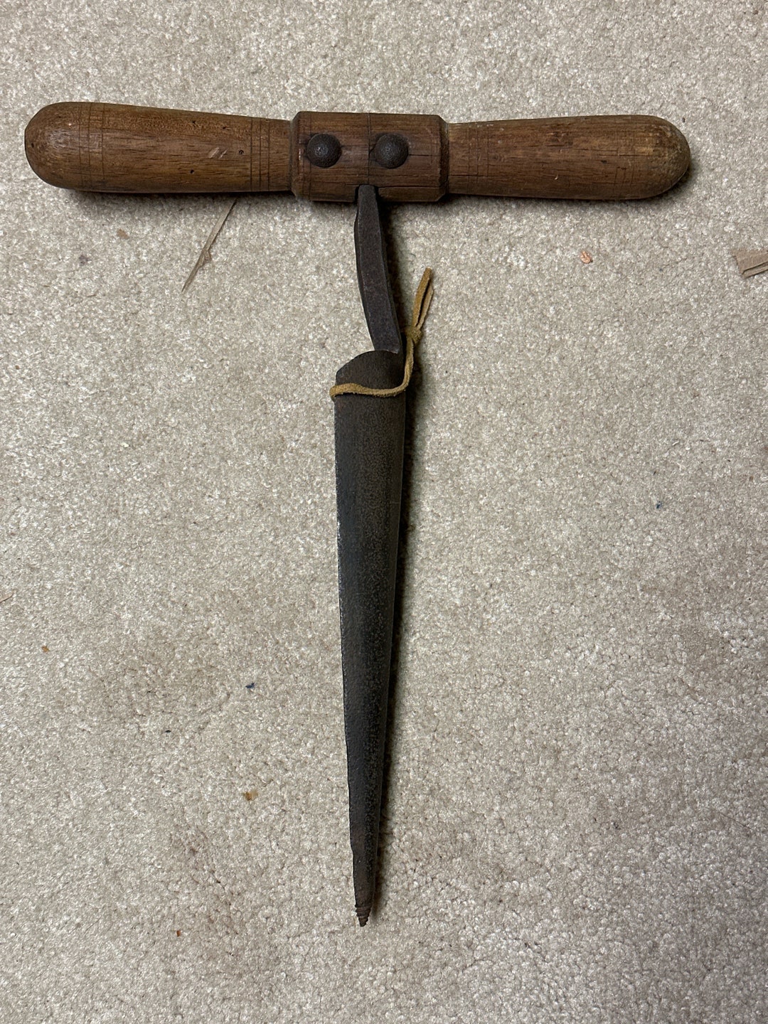Antique Wood Handled Borer/auger - Etsy