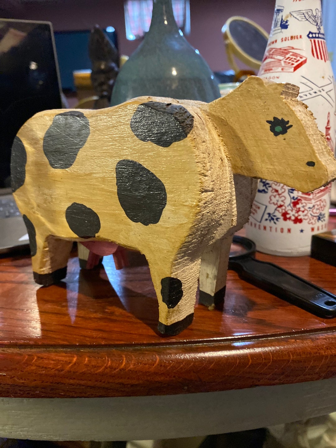 Primitive Wood Cow Decor - Etsy