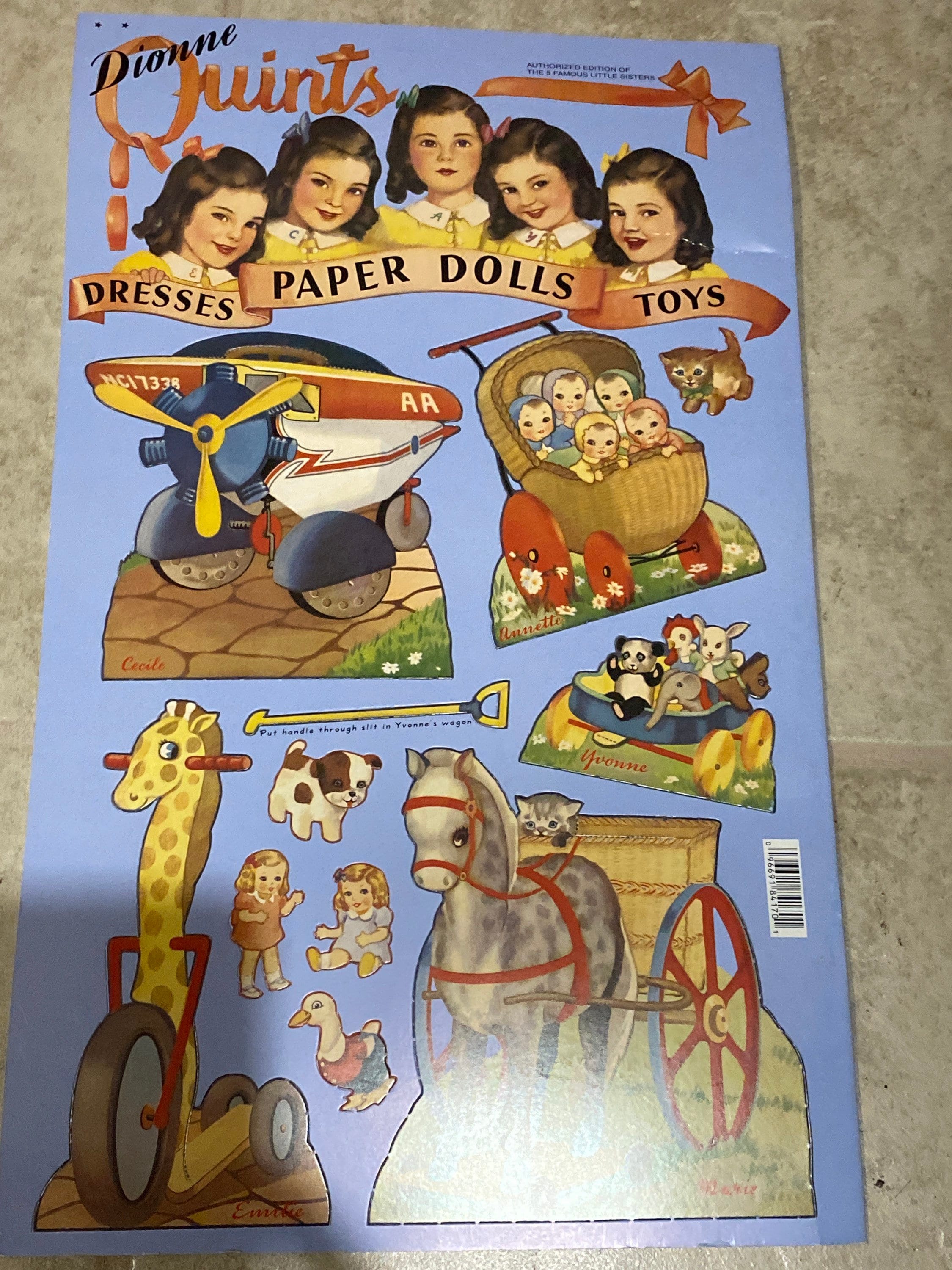 Dionne quints paper dolls | Etsy