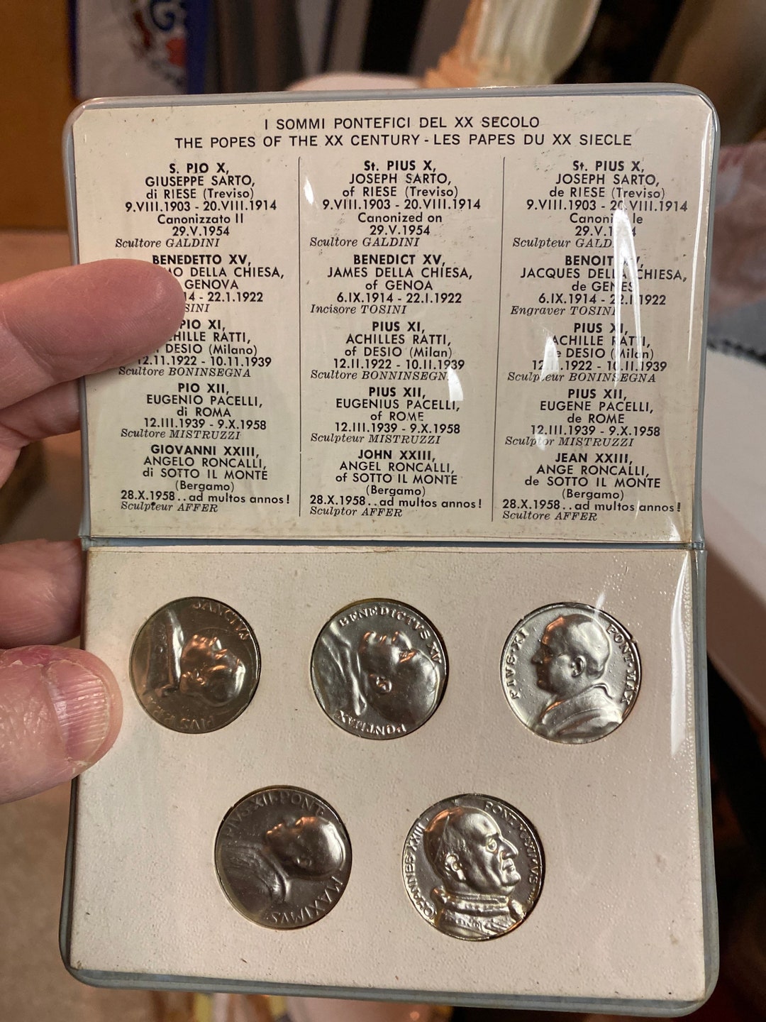 Popes of XX Century Coin Set - Etsy