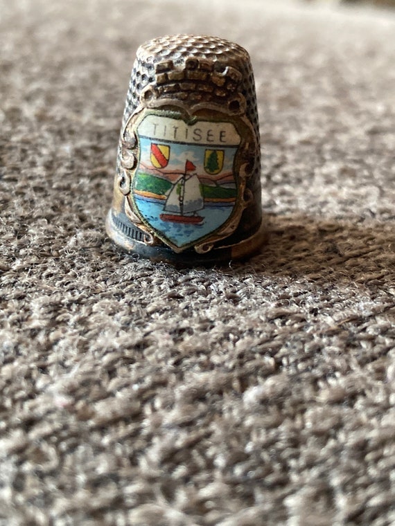Metal Thimble From Titisee Germany - Etsy