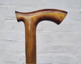 Wooden Carved Walking Cane Handmade With Geocynts | Etsy