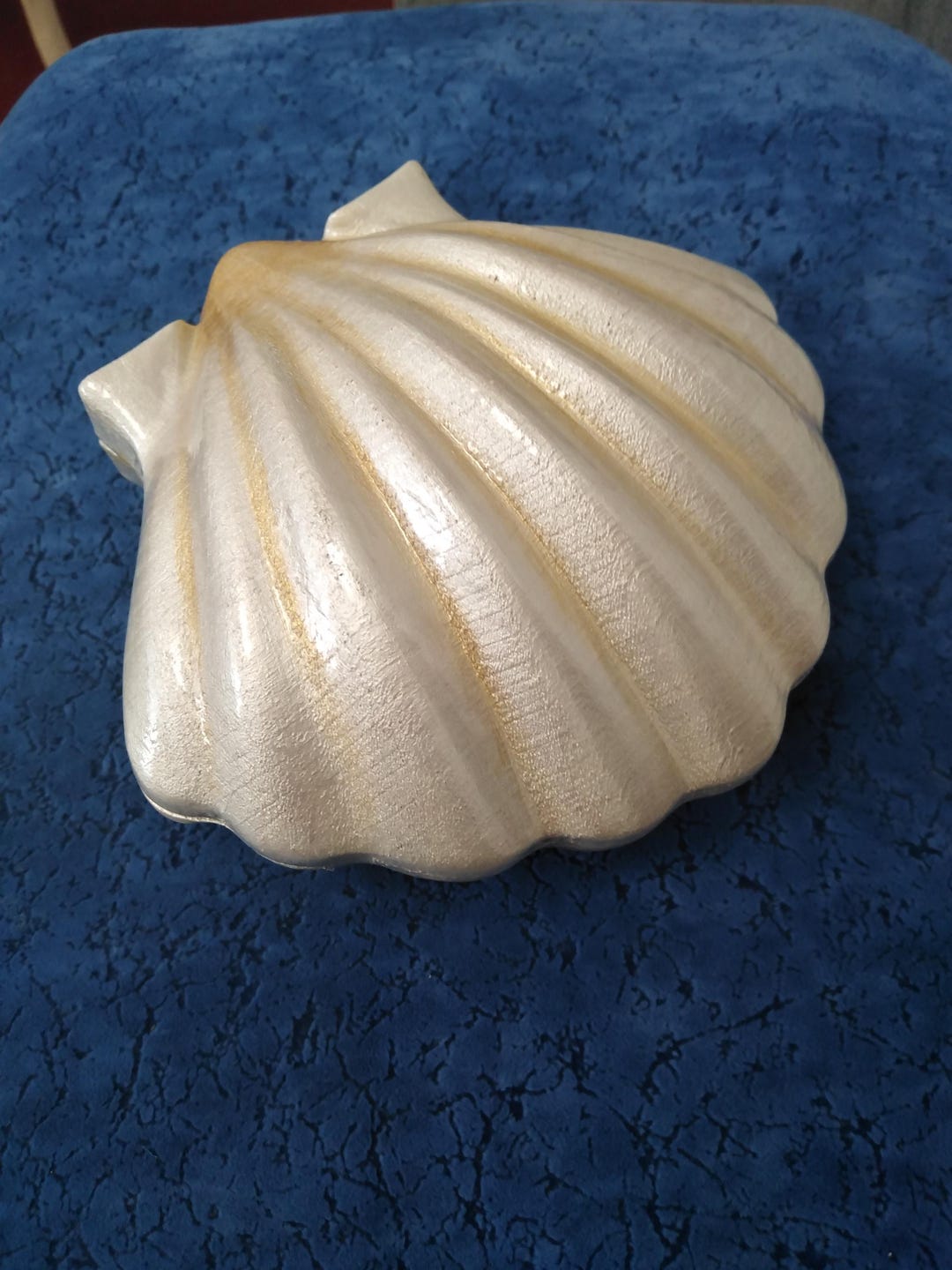 Carved Wooden Jewelry Box Clam Shell - Etsy