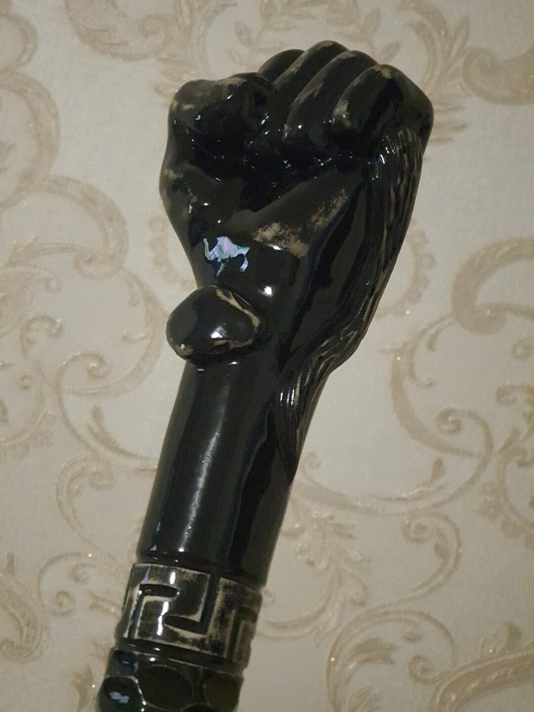 Wooden Cane Walking Fist With a Snake Handmade Cane Fist - Etsy