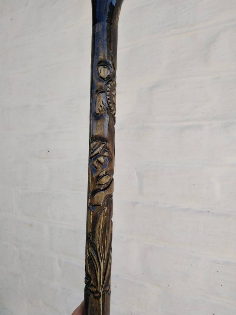 Canes and walking sticks Dolphin walking cane Hand carved | Etsy