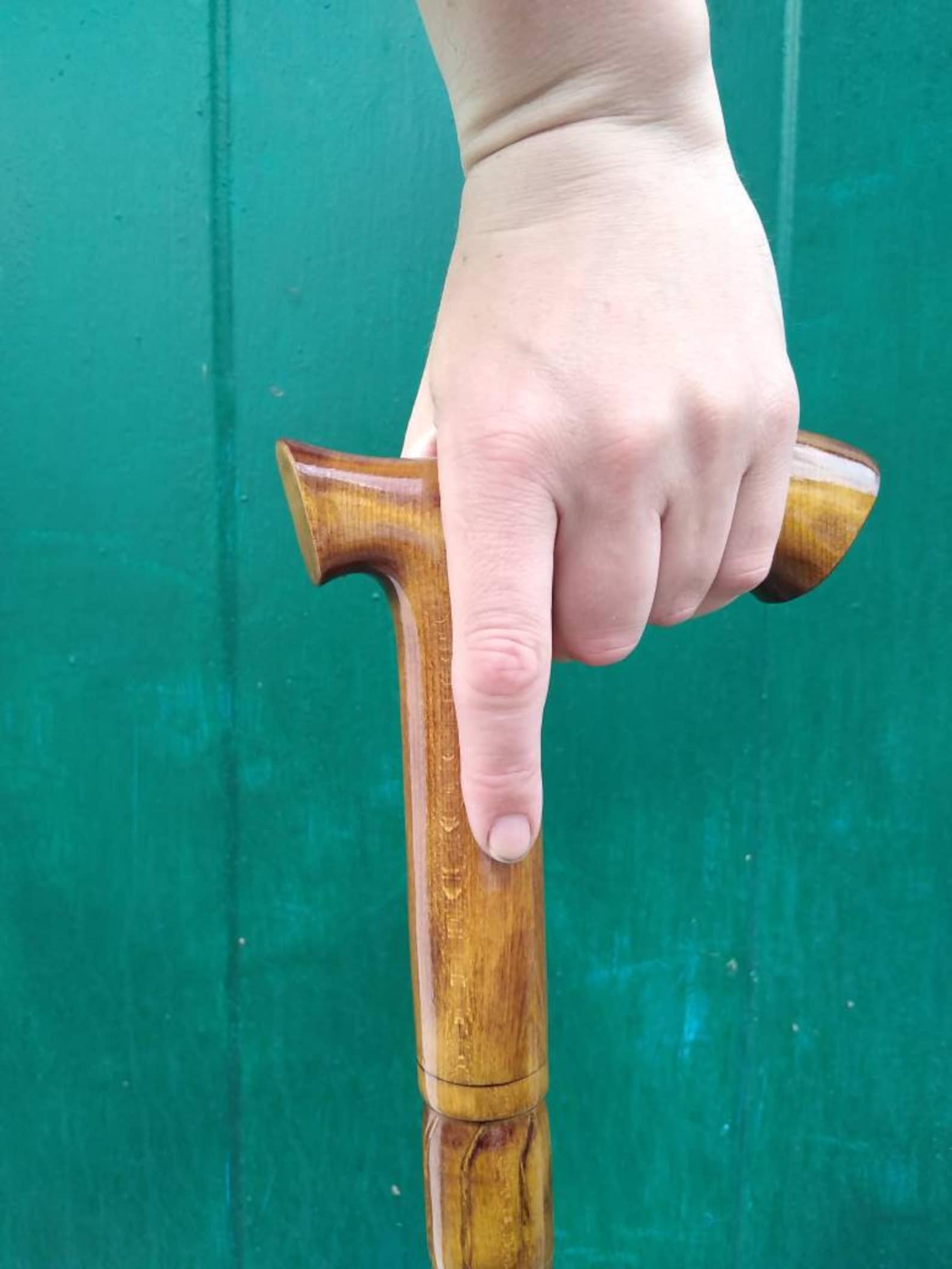 Handmade wooden carved walking cane Hiking cane for men and | Etsy