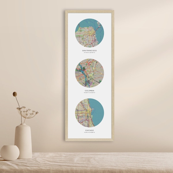 Personalized Location Print Map - Etsy