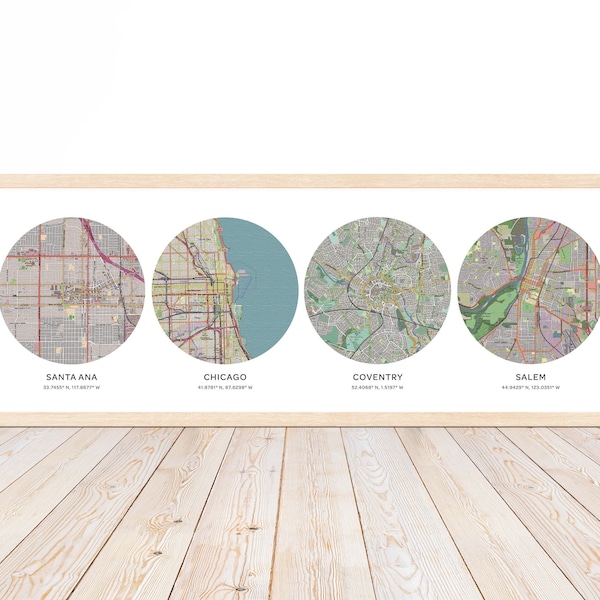 Map Circles - Etsy
