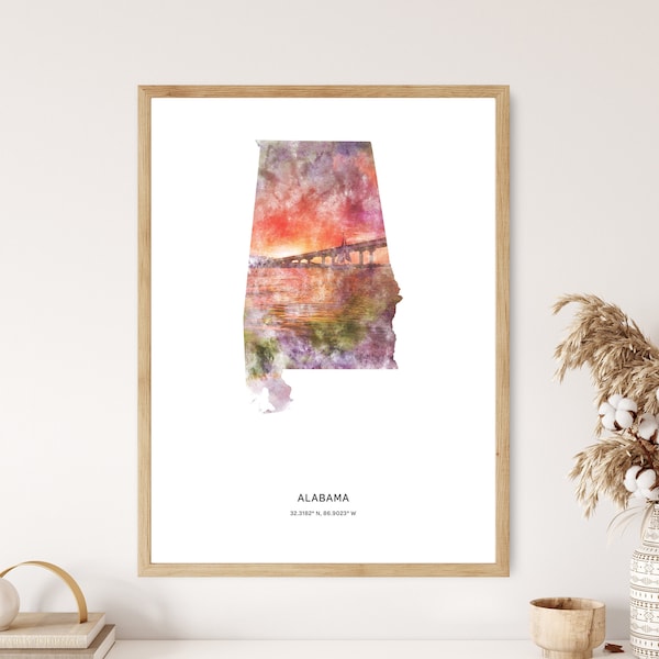Alabama Poster - Etsy