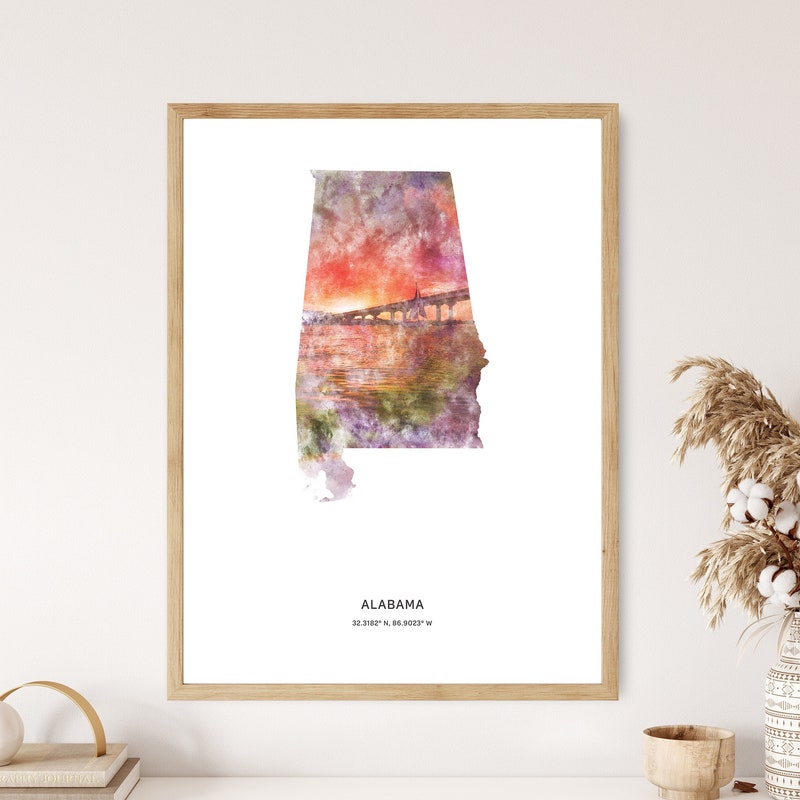 Alabama Poster - Etsy