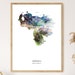 Venezuela Print | Venezuela Watercolor Print | Venezuela Canvas ...