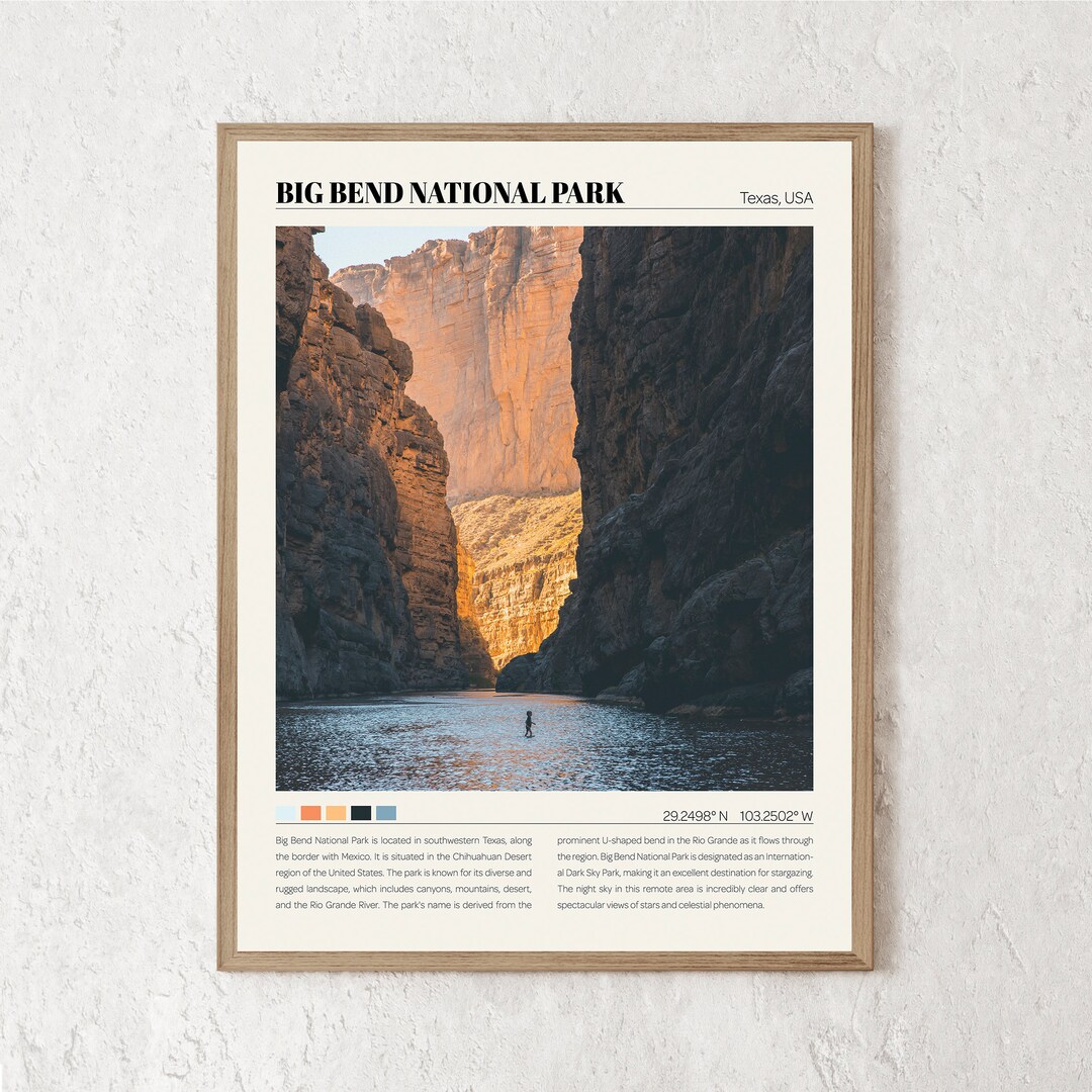 Big Bend National Park Print | Big Bend Wall Art | Big Bend National ...