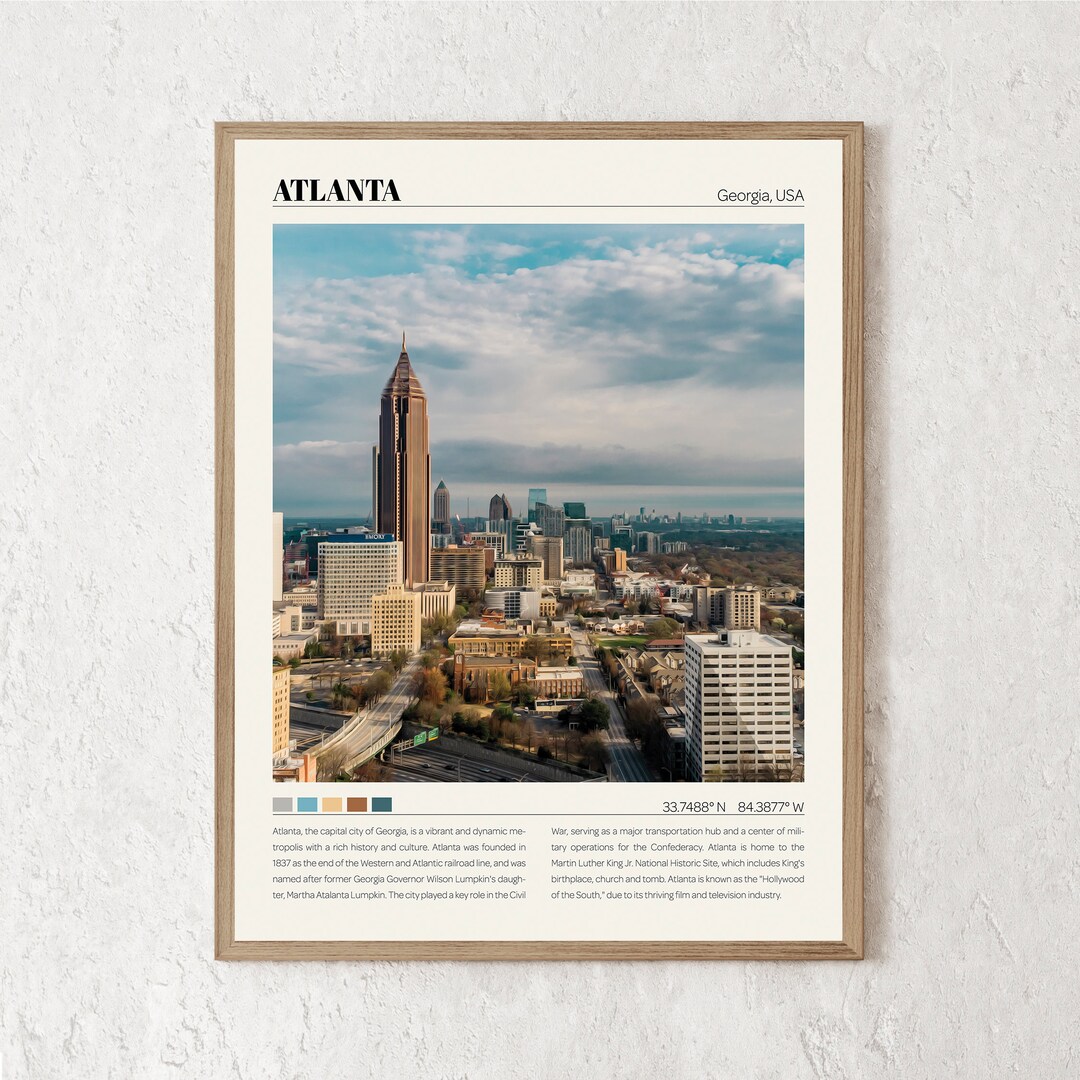 Atlanta Print | Atlanta Wall Art | Atlanta Poster | Atlanta Photo ...