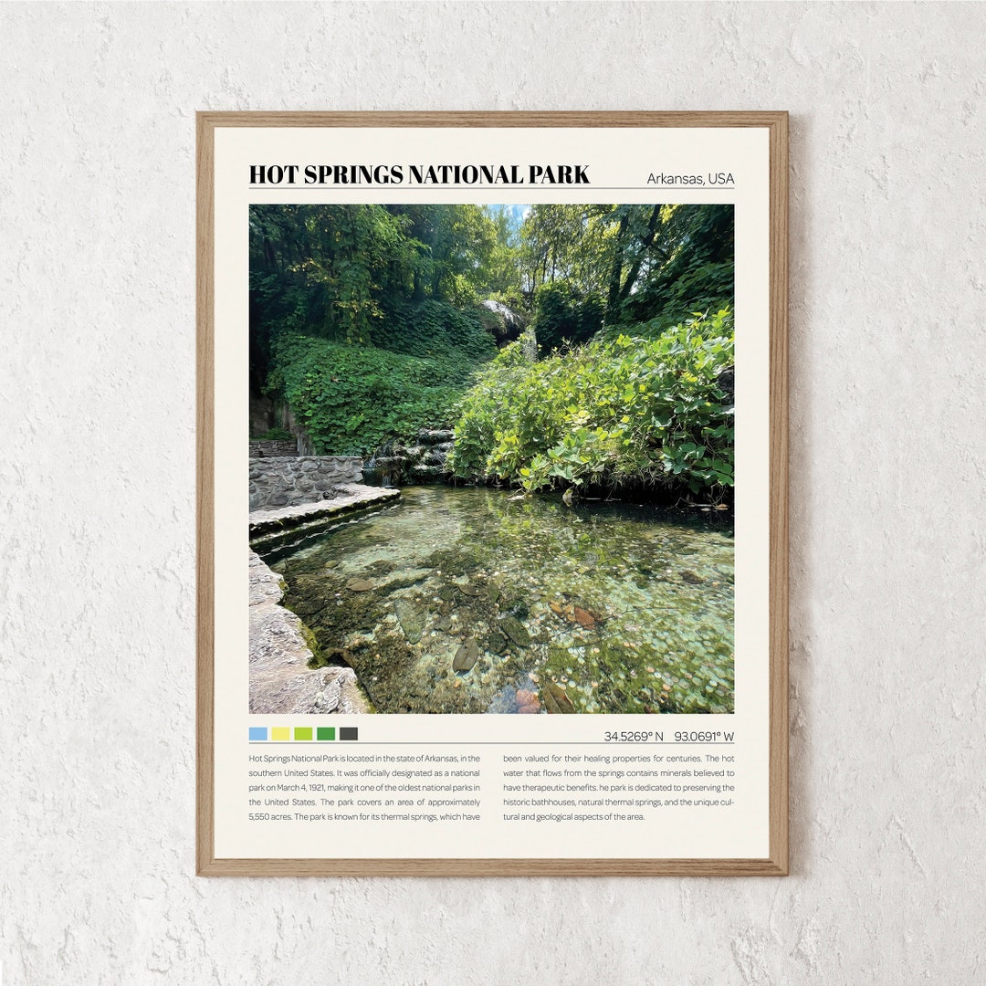 Hot Springs National Park Print | Hot Springs Wall Art | Hot Springs ...