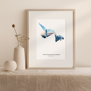 Newfoundland and Labrador Print | Newfoundland Watercolor ...