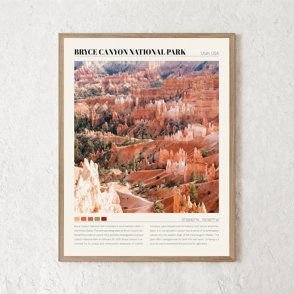 Bryce Canyon Poster - Etsy