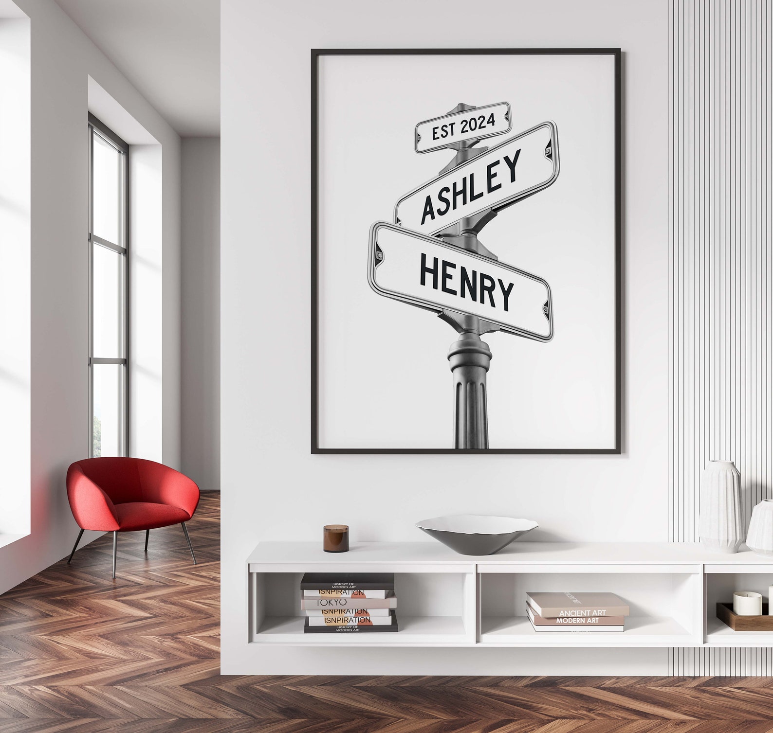 Custom Road Sign Poster | Street Sign Poster | Personalized Road Sign ...