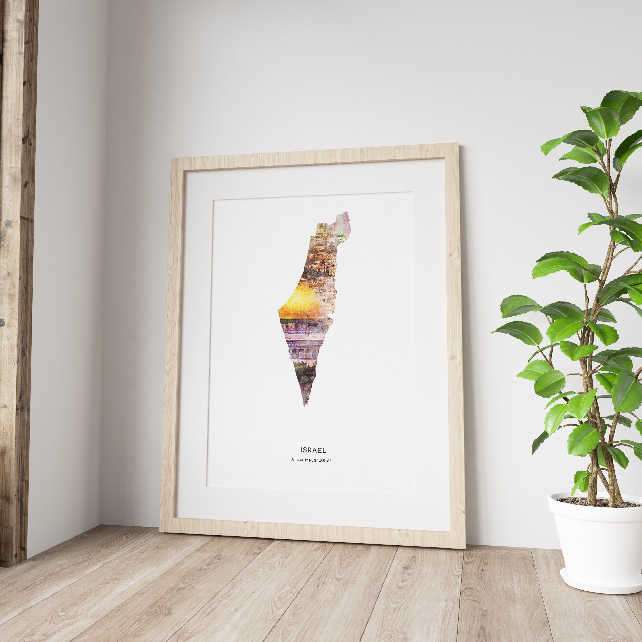 Israel Print | Israel Watercolor Print | Israel Canvas | Israel Poster ...